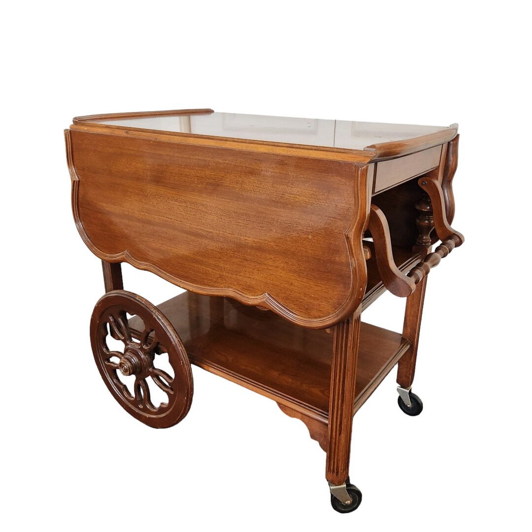 Tea Cart Trolley With Wheels Vintage Teacart for Wedding - Etsy