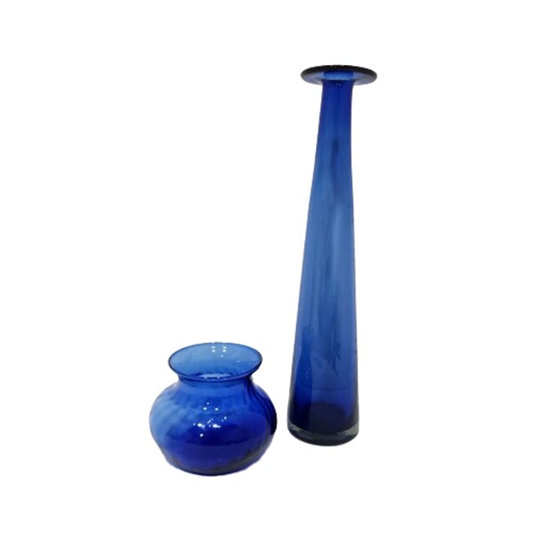 Tall Royal Blue Vase - Etsy