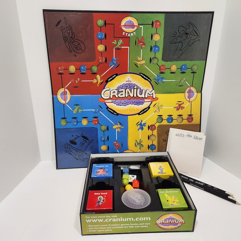 Cranium Board Game 1998 the Game for Your Whole Brain, Game of the Year ...