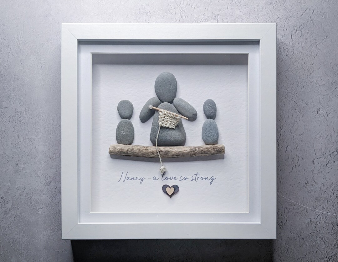 Nanny A Love so Strong Frame Pebble Art - Etsy