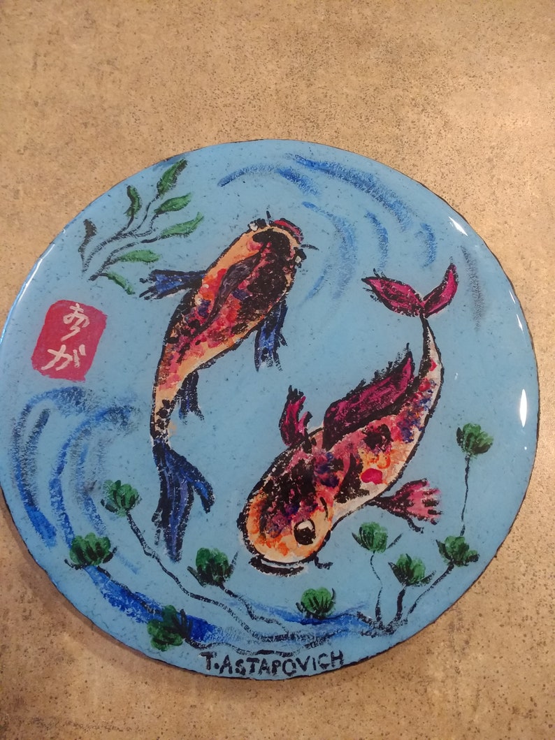 Decorative Cork Trivets Hand Painted, Epoxy Covered - Etsy