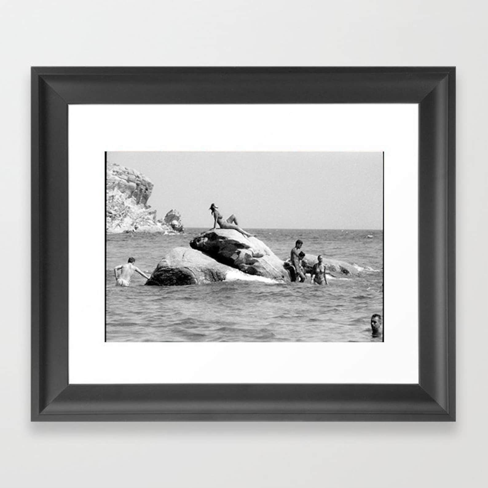 Greek Goddess Sunbathing on the Rocks Under the Sun | Photography Print ...