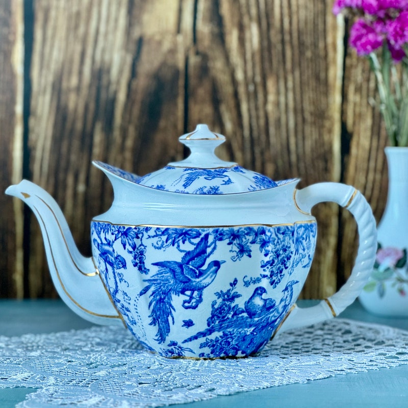 Royal Crown Derby Teapot - Etsy