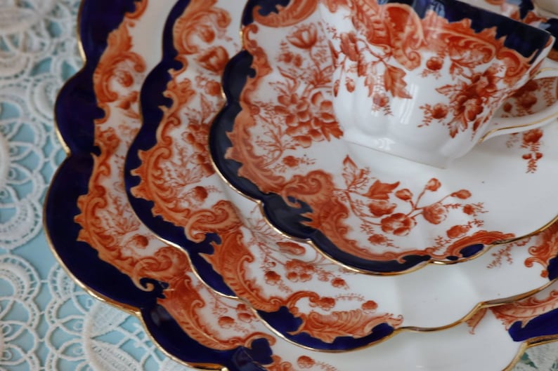 Antique Foley Wileman Imari Pattern No.7612 - Etsy