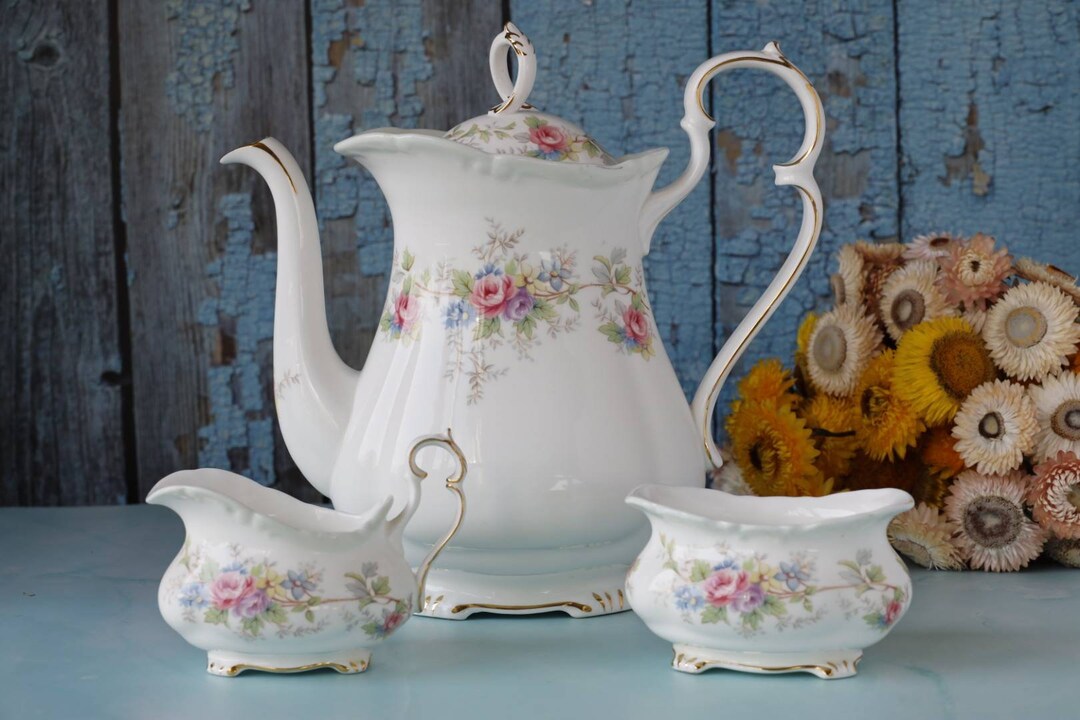 Royal Albert Colleen Coffee Set Bone China English Porcelain - Etsy
