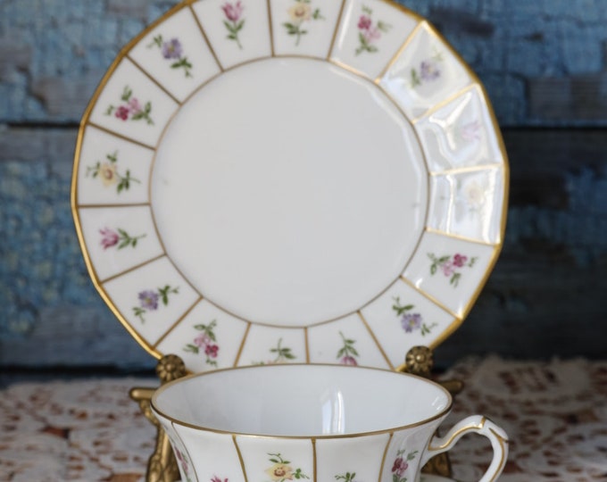 Furstenberg Grecque Mille Fleurs Coffee/tea Cup and Saucer Germany ...