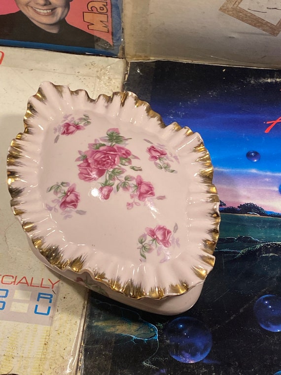 Vintage pink ceramic horse - Gem