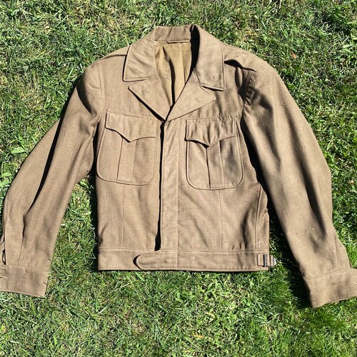 Original Greek Army Field Ike Jacket Gabardine Wool Blaze - Etsy