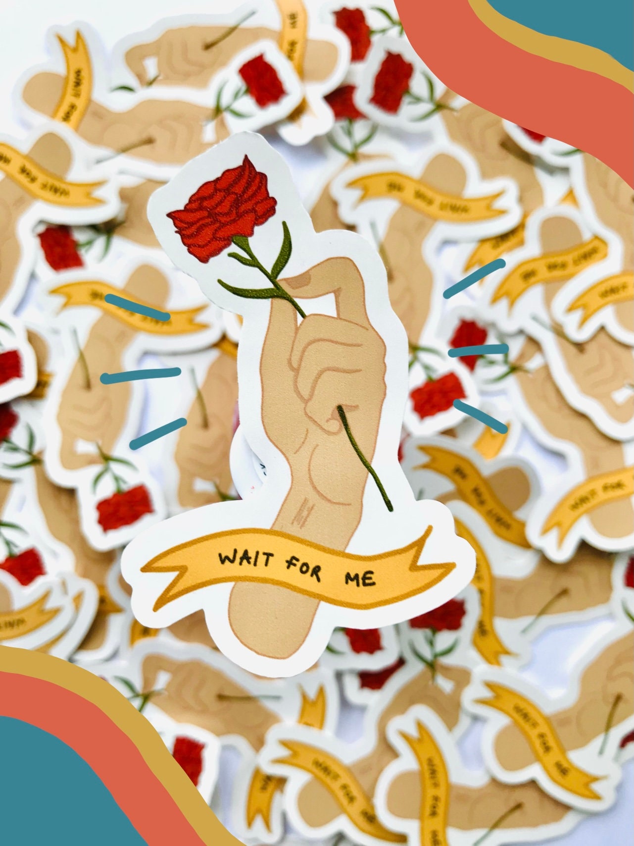 Paper Paper & Party Supplies Stickers Wait for me Hadestown the musical ...