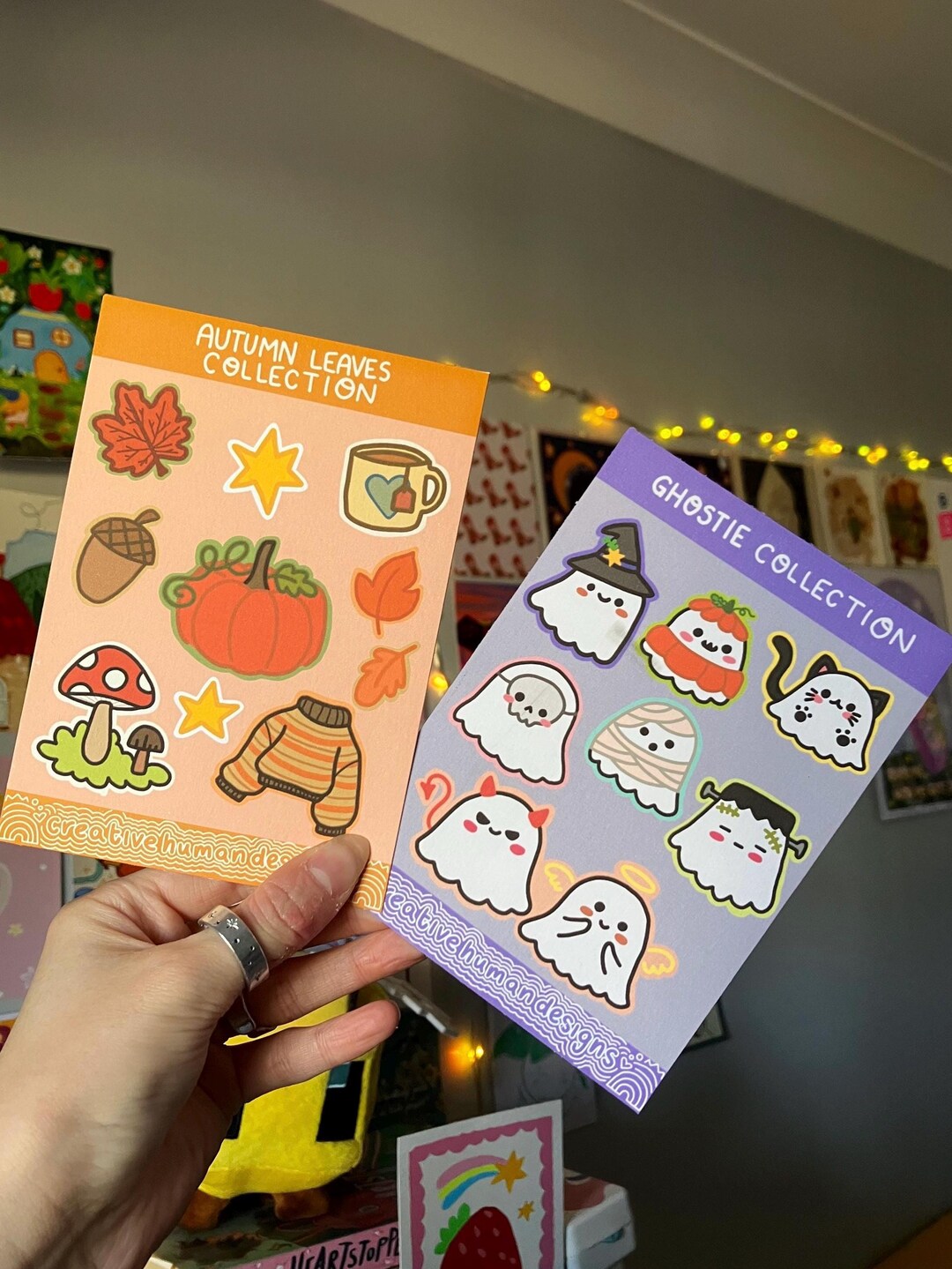 Spooky Season Sticker Sheets, Vinyl, Ghosts, Halloween, Stickers ...