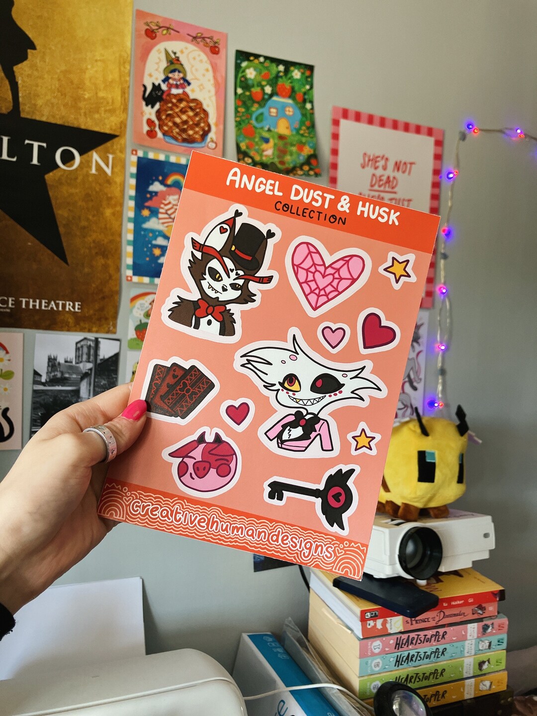 Hazbin Hotel Sticker Sheet, Angel Dust, Husk, Fat Nuggets, Pig ...