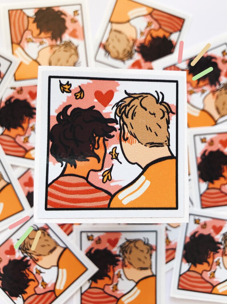 Nick and Charlie Vinyl Sticker Heartstopper Inspired Decal - Etsy