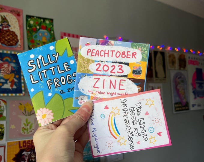 Mini Zines, Magazine, Comic, Digital Art, Booktok, Frogs, Affirmations ...
