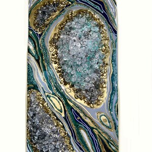 Ocean Treasure Epoxy Resin Geode Art - Etsy