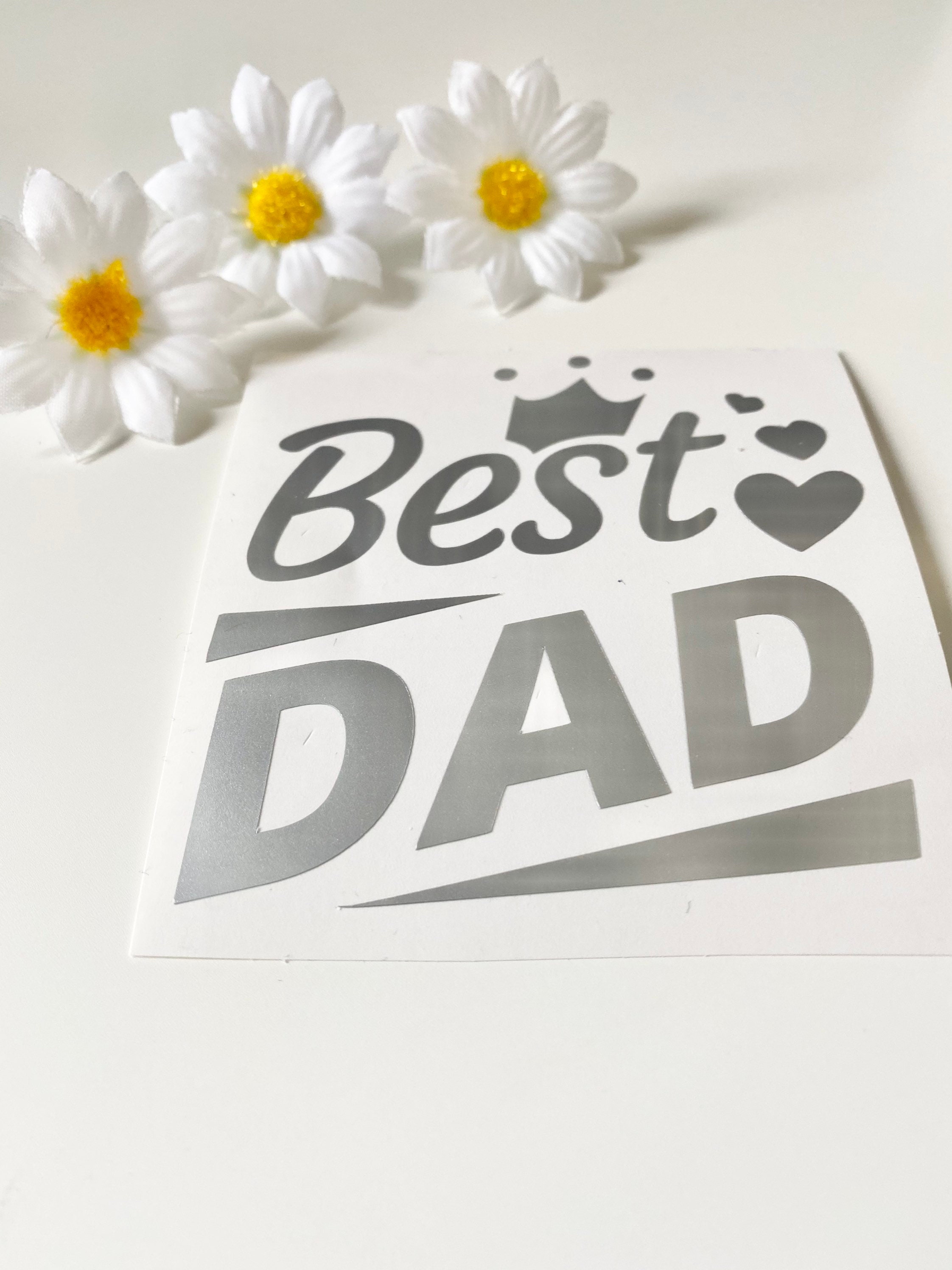 Father's Day Best Dad Vinyl Decal Sticker Present Ideas - Etsy
