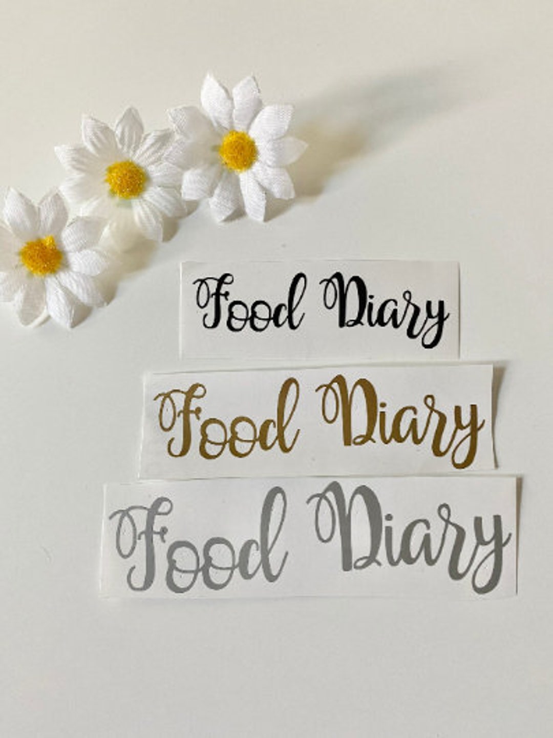 Food Diary Vinyl Decal Sticker: Planner Weightloss Tracker - Etsy