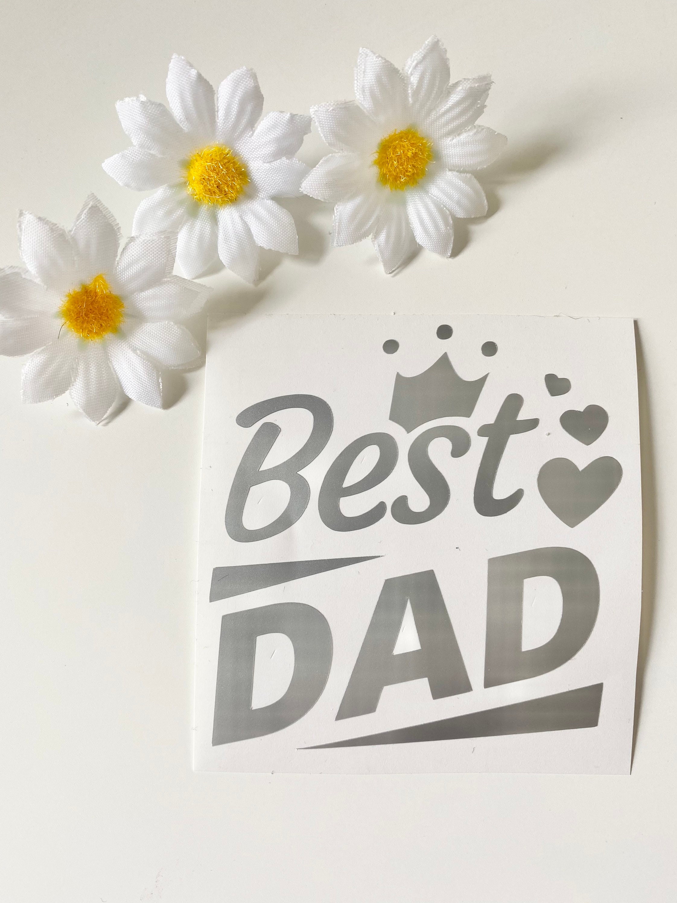 Father's Day Best Dad Vinyl Decal Sticker Present Ideas - Etsy