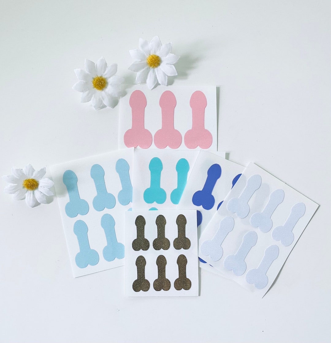 Pk of 6 of Willys Willies Vinyl Decal Stickers Gloss Glitter Great for ...