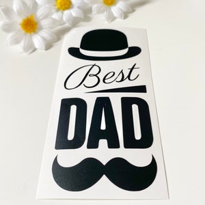 Father's Day Best Dad Vinyl Decal Sticker, Present Ideas, for Cups ...