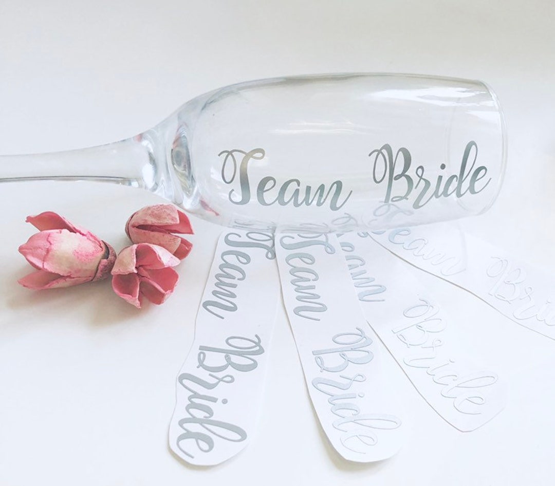 Team Bride Stickers Vinyl Decals -hen Party Favours Labels - Bride ...