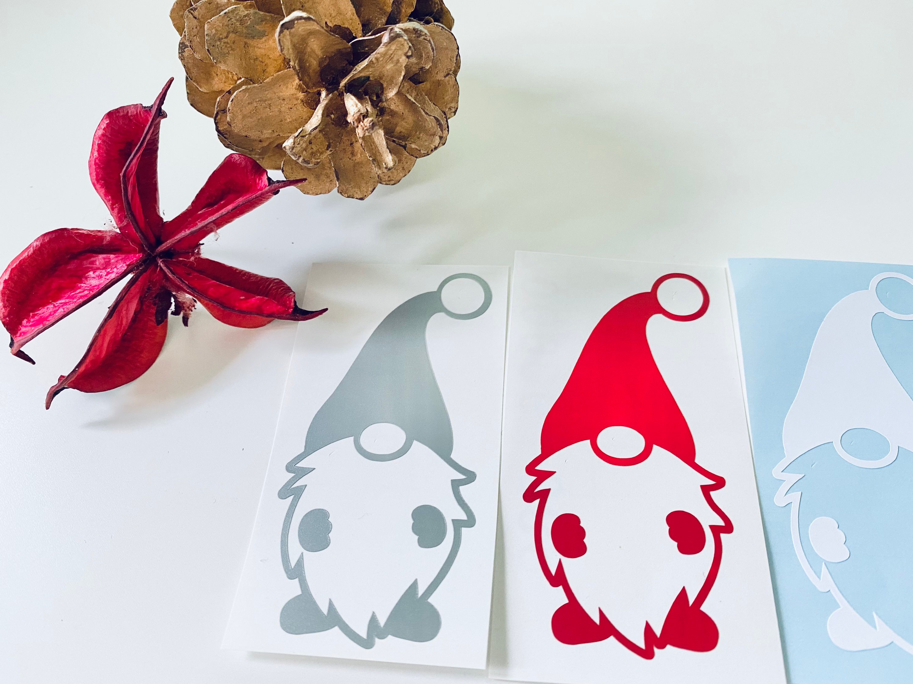 Christmas Gonk Gnome Vinyl Decal Stickerwindow Decal Arts | Etsy