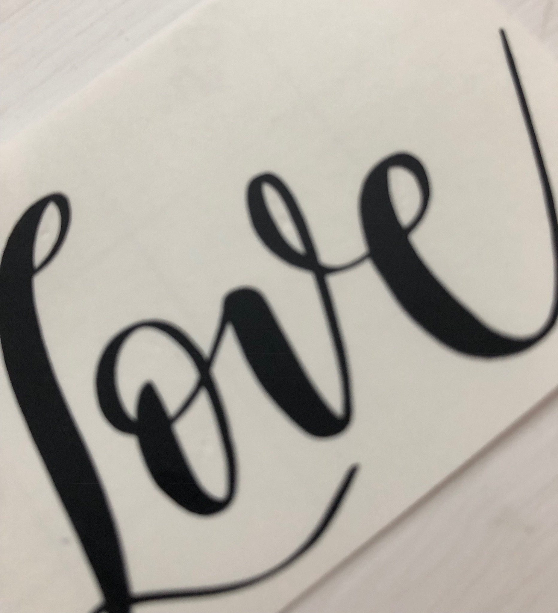 Love vinyl decal sticker wedding glasseschampagne | Etsy