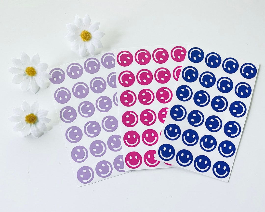 Smiley Faces X 24 Stickers - Emoji Faces - Great for Card Making ...