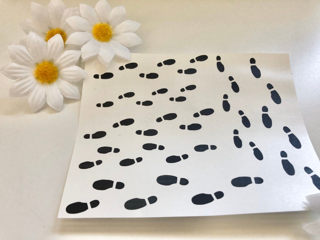 Foot Prints Vinyl Decal Sticker - Foot Prints - Kids Room Decorations ...