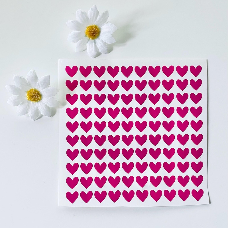 Heart Stickers - Etsy UK