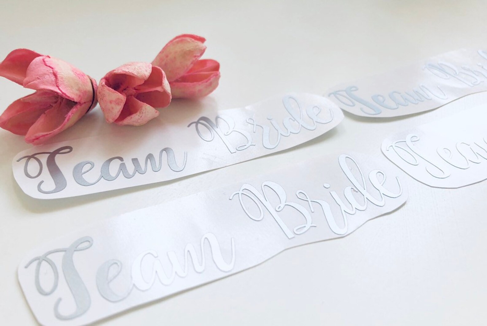 Team Bride Vinyl Decal Stickers NO GLASS Includedwedding - Etsy