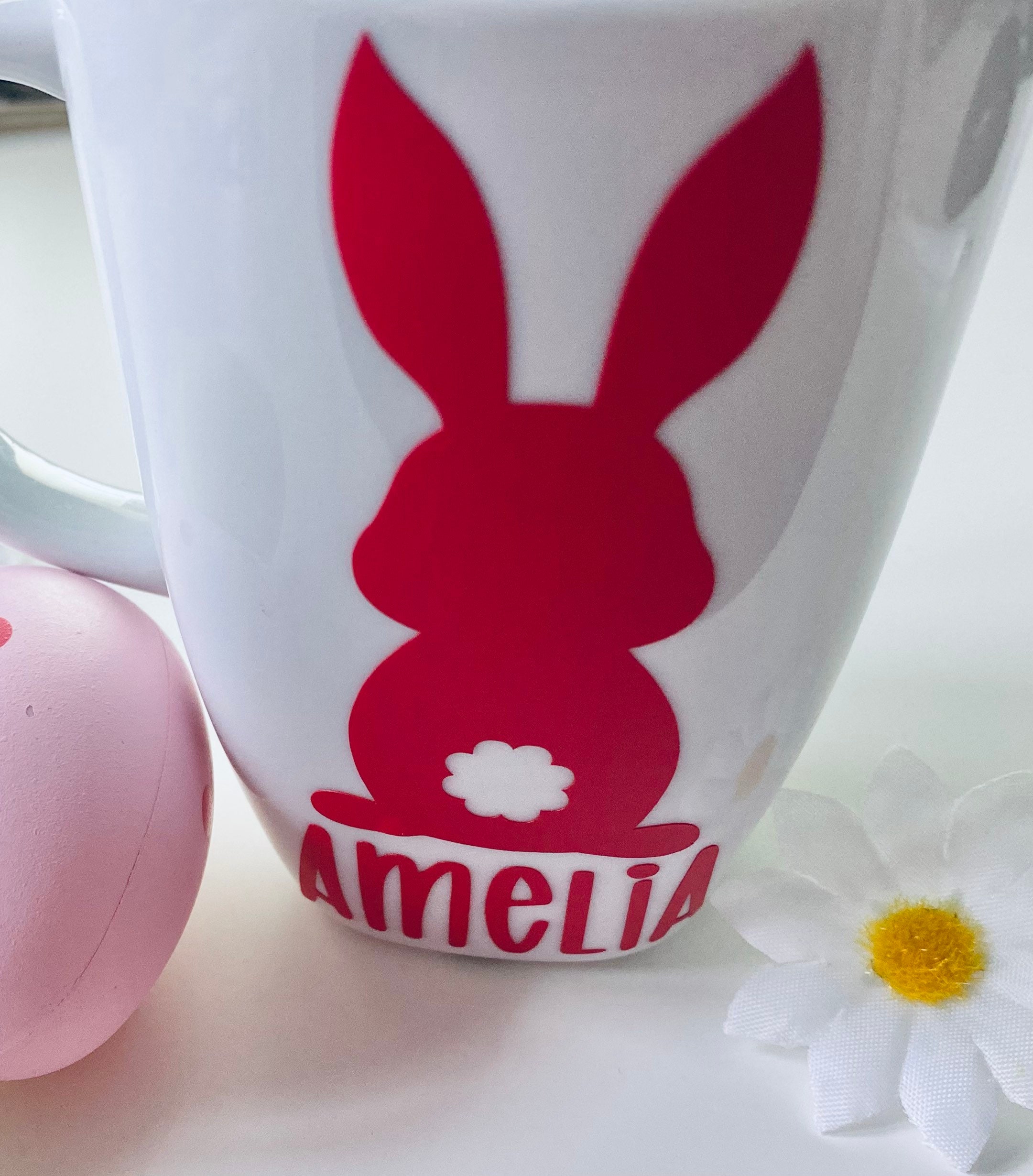 Personalised Easter Bunny Vinyl Decal Sticker Happy Easter - Etsy