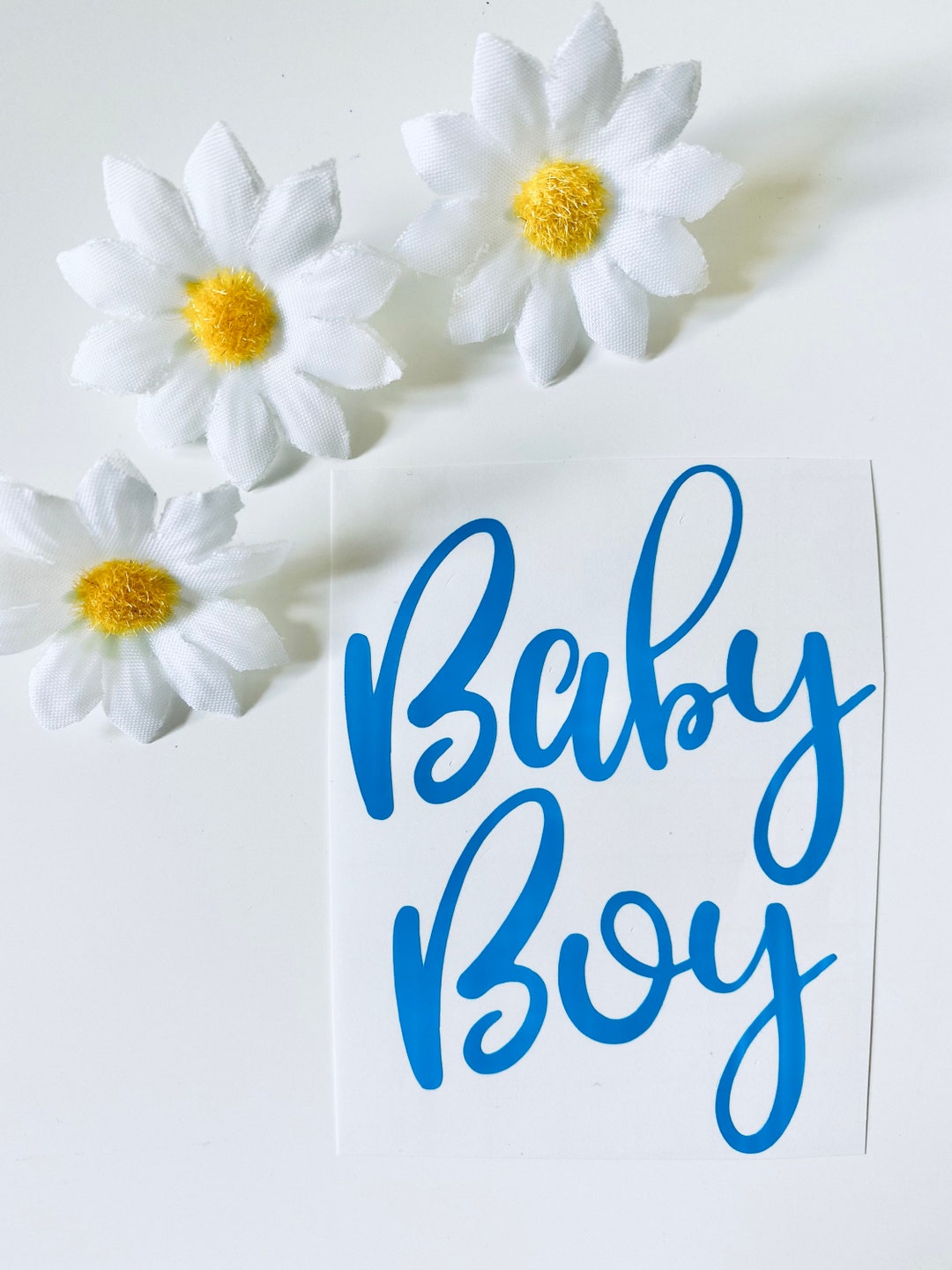 Baby Boy Vinyl Decal Sticker: Baby Shower Decoration - Etsy
