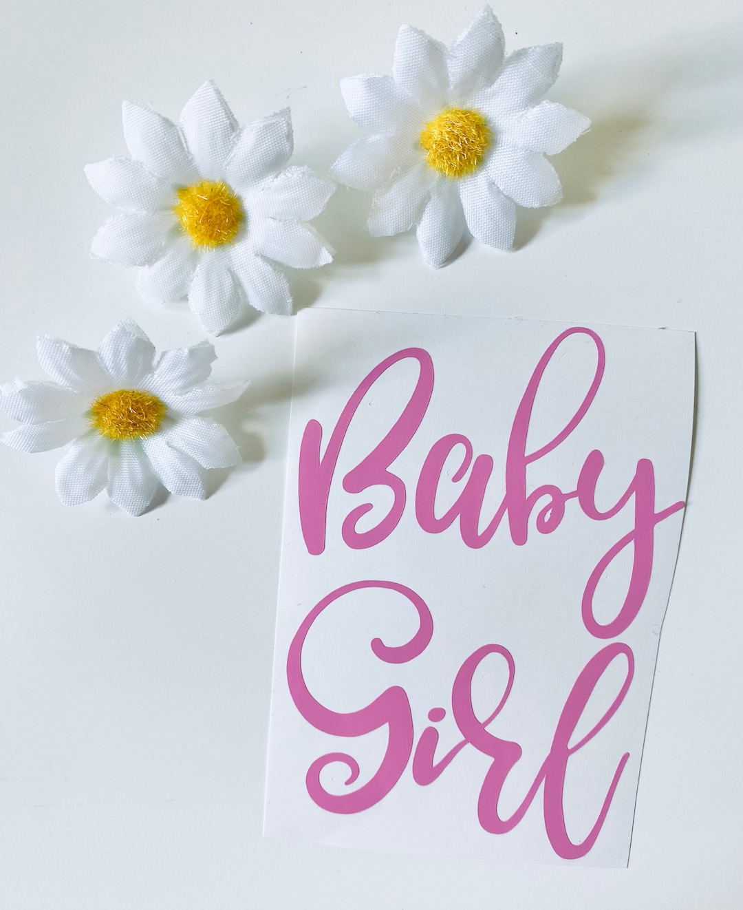 Baby Girl Vinyl Decal Sticker: Wine Glass, Jar, Window Decor - Etsy