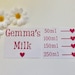 Personalised Milk Vinyl Decal STICKER ONLY Slimming World Weight ...