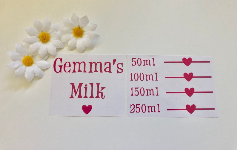 Personalised Milk Vinyl Decal STICKER ONLY Slimming World - Etsy UK