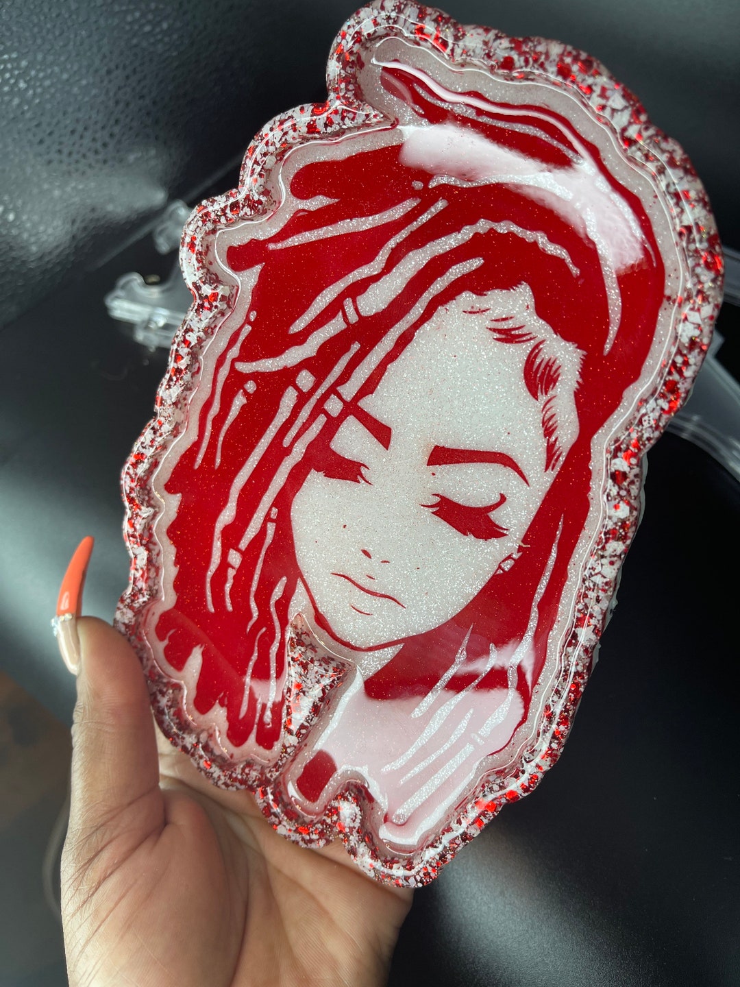 Lovely Loc Lady Trinket Tray Jewelry Dish - Etsy