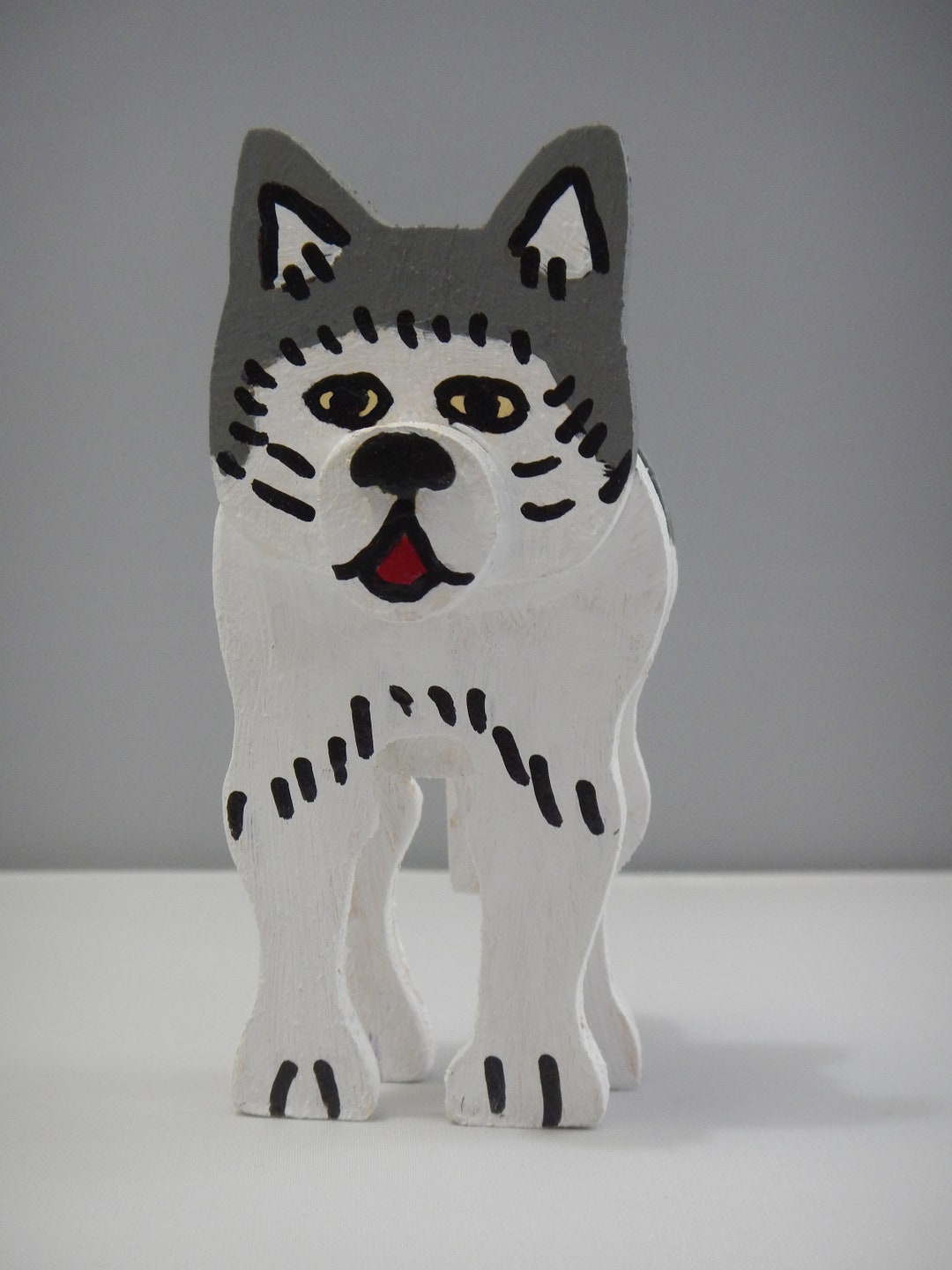 Wooden Siberian Husky - Etsy