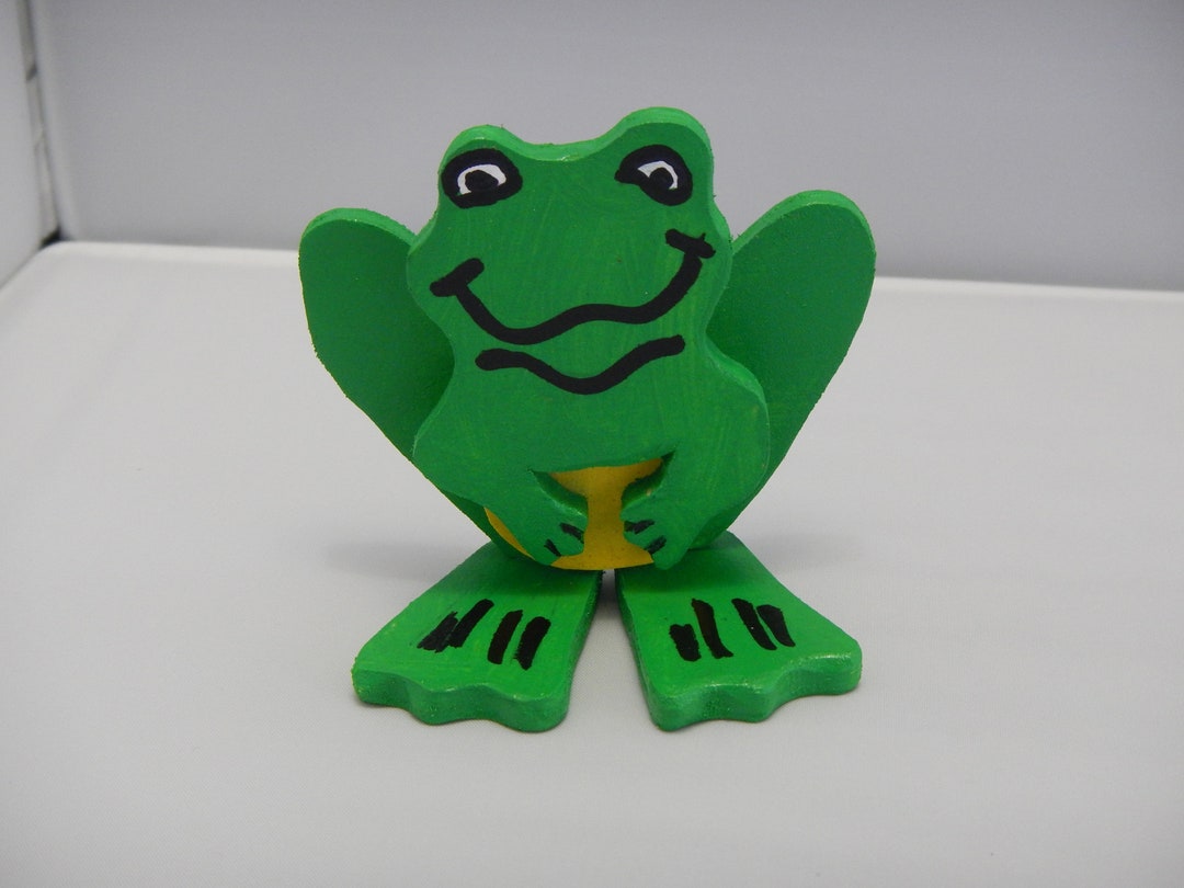Wooden Frog - Etsy