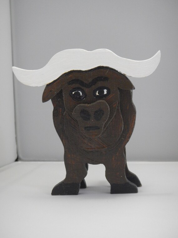 Wooden Water Buffalo - Etsy