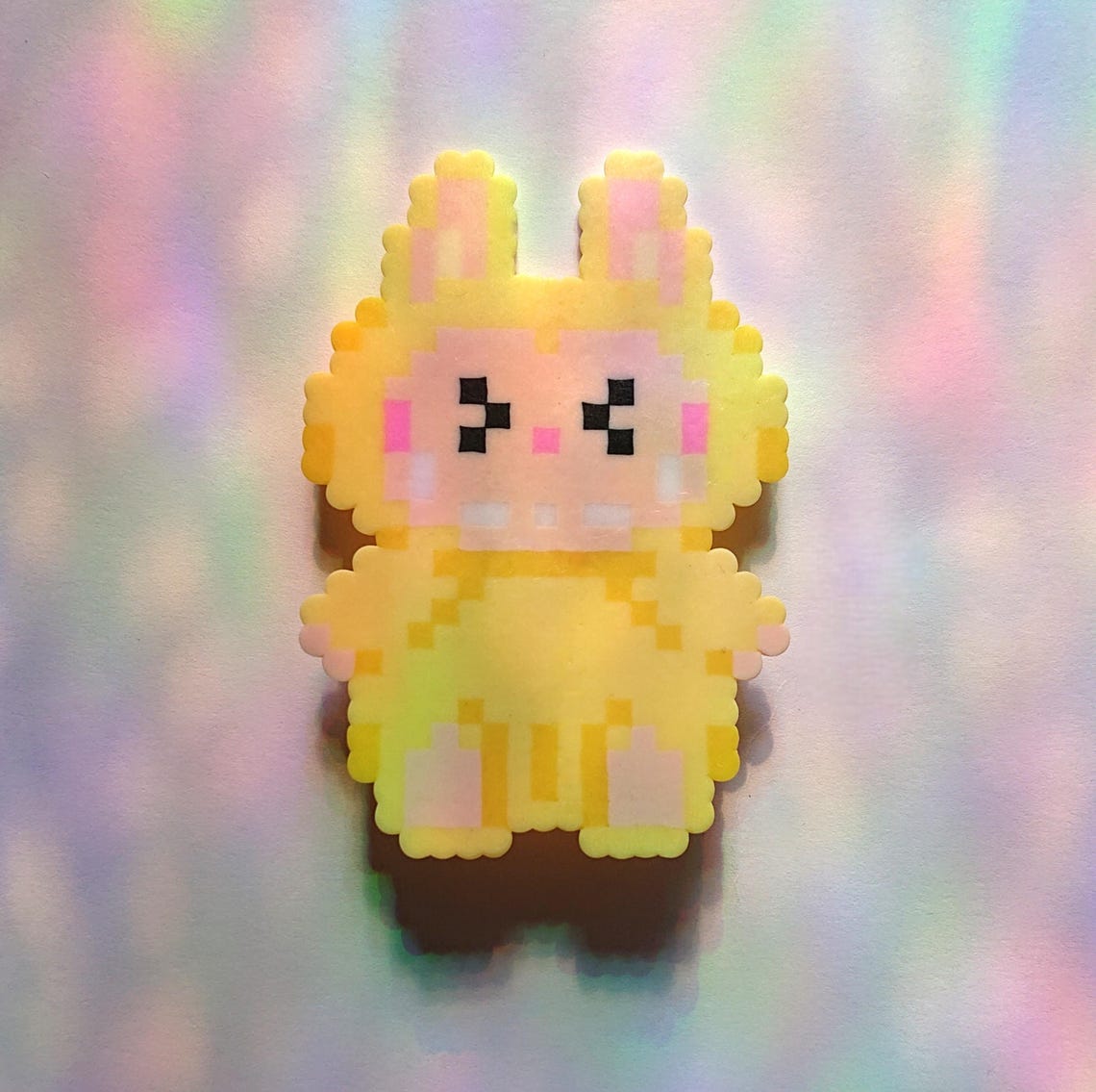 Labubu Inspired Badges, Perler/hama/fuse Bead Pins, Bag Accessory ...