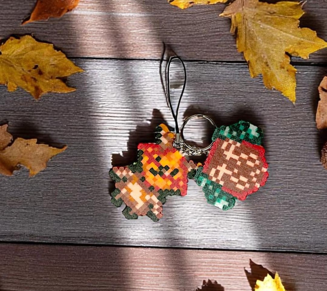 Perler Hama Fuse Bead Keyring, Keychain, Zelda Korok Style, Gamer ...