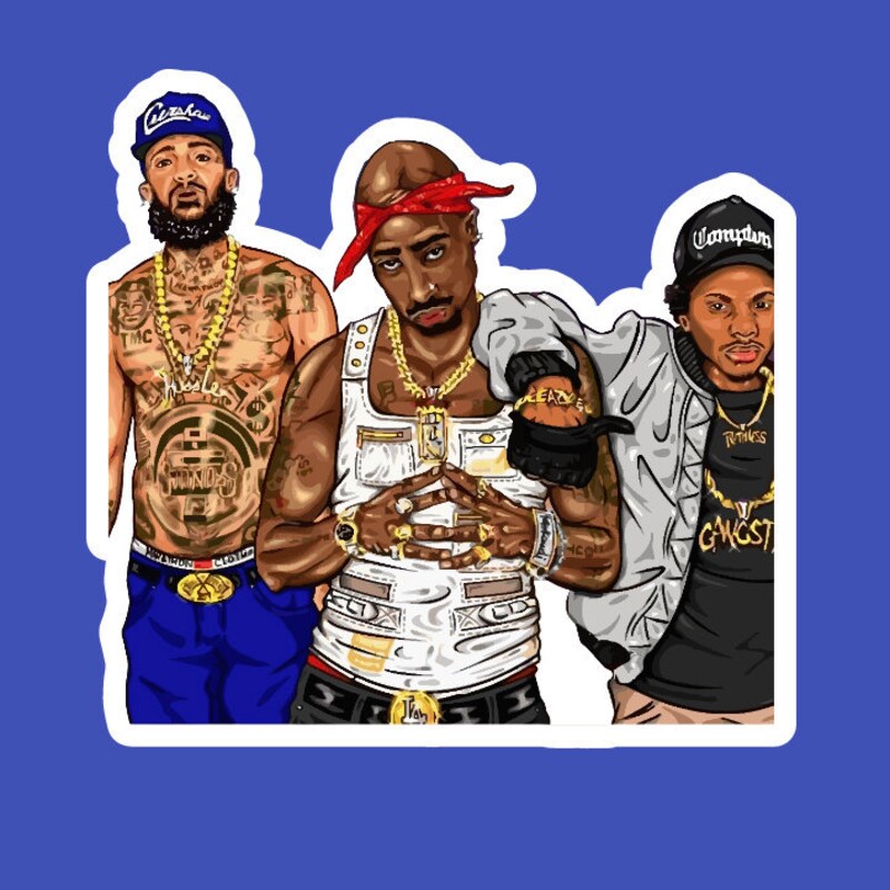 Stickers of Rappers - Etsy