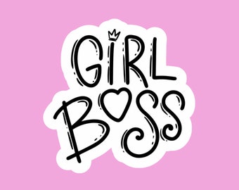 Girl Boss Vinyl Sticker Die-cut Window Skateboard Car | Etsy