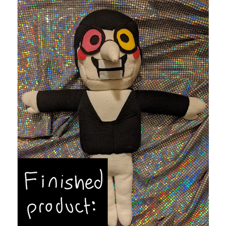 Spamton G. Spamton Deltarune Plush Pattern + Tutorial - Etsy