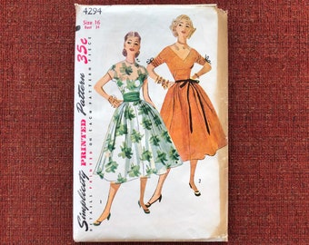 1950s Dress Pattern | Etsy