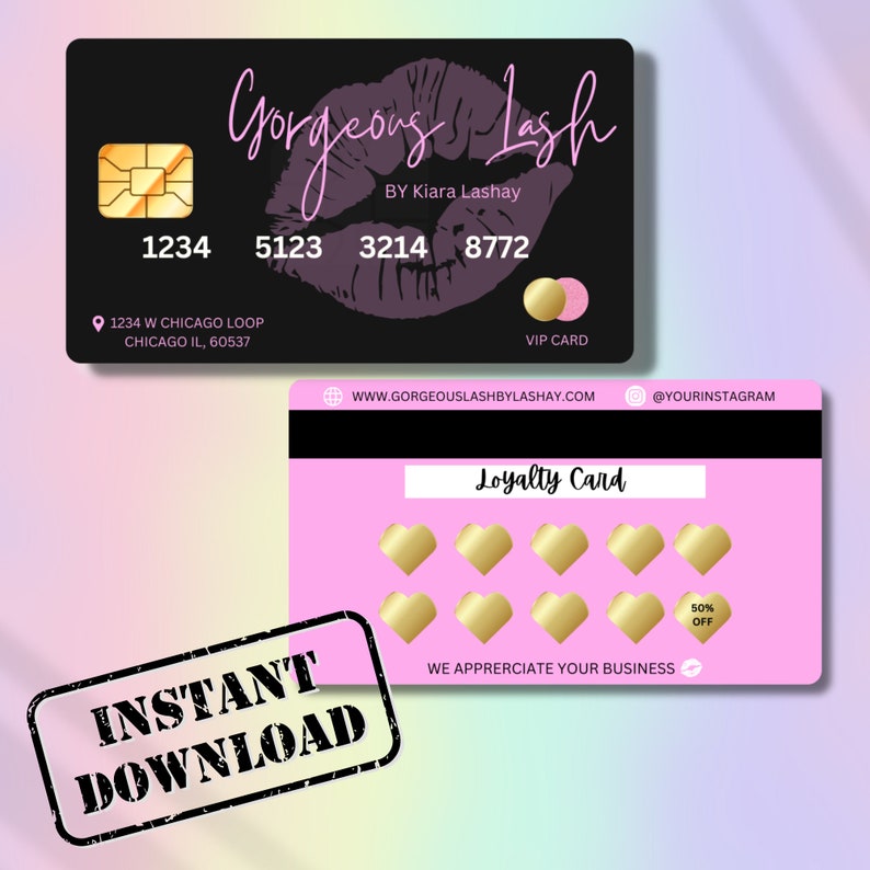 Loyalty Business Card, Customer Reward Card, Small Business Discount ...