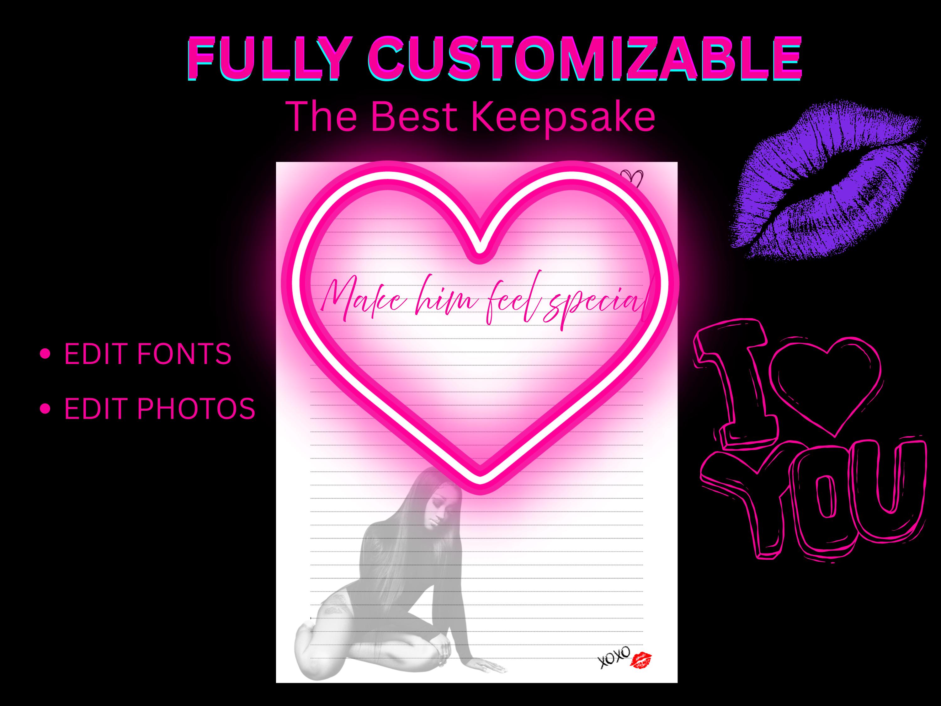 Viral Boyfriend Letter Fully Editable Printable Picture on Notebook ...