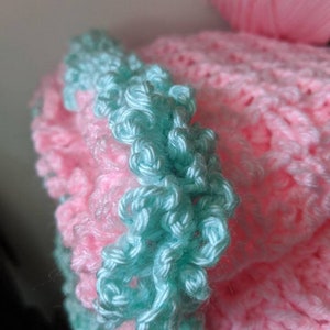 Pink Waffle Stitch Throw - Etsy