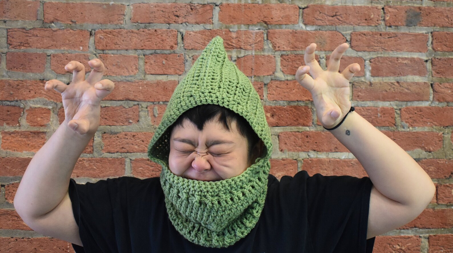 Crocheted Pixie Hood - Etsy