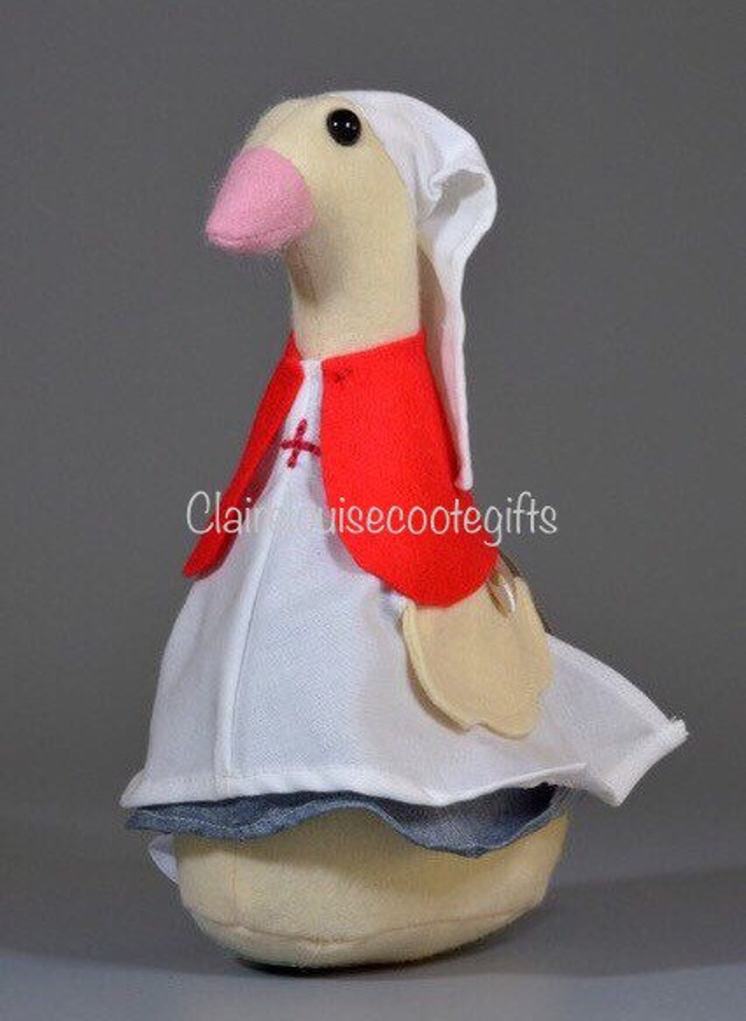 Nurse Goose Handmade Keepsake Gift Medicine Nurse Goose Soft Toy ...